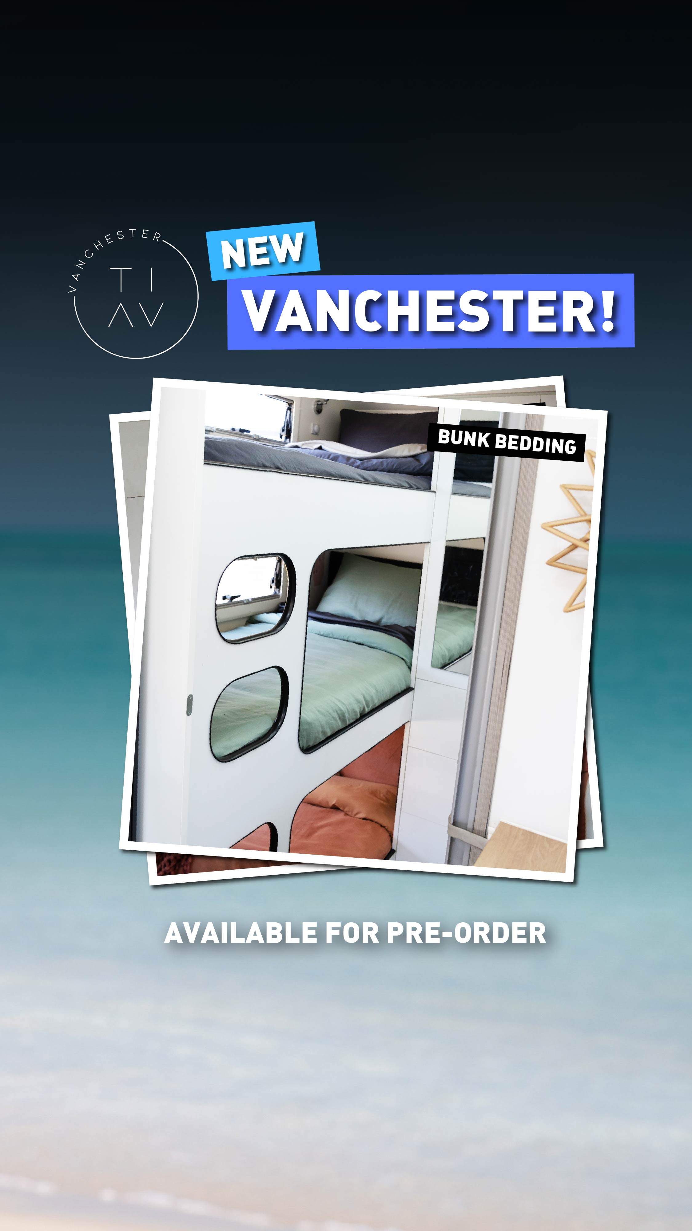 VANCHESTER CARAVAN BUNK 2 IN 1 SHEET SETS – TRIP IN A VAN
